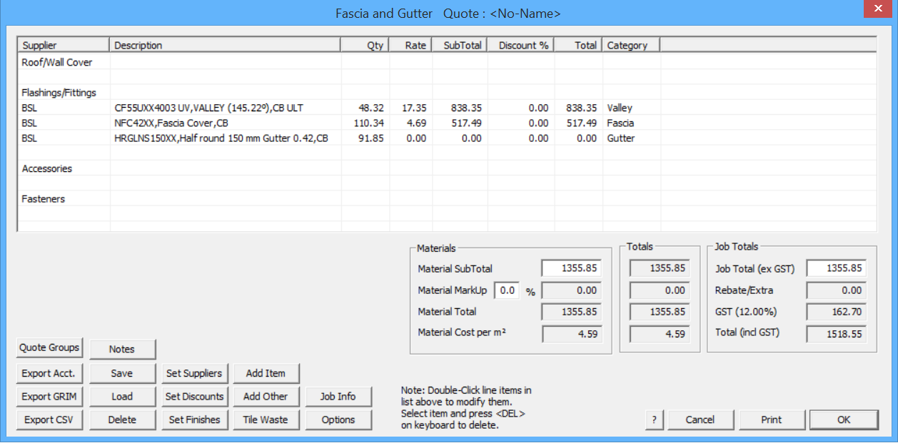 AppliCad Help – Report