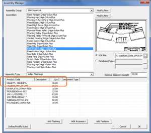 AppliCad Help – Flashing Assemblies