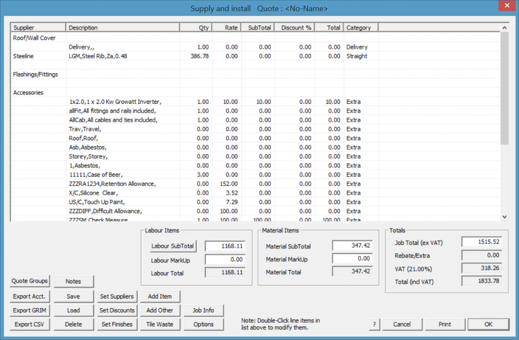 AppliCad Help – Supply and Install