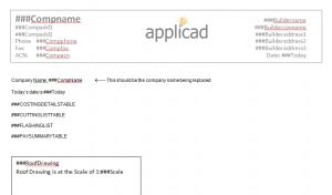 AppliCad Help – Report