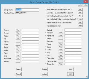AppliCad Help – Set-Up