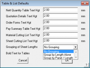 AppliCad Help – Set-Up