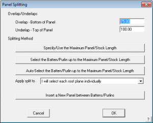 AppliCad Help – Modify Panels